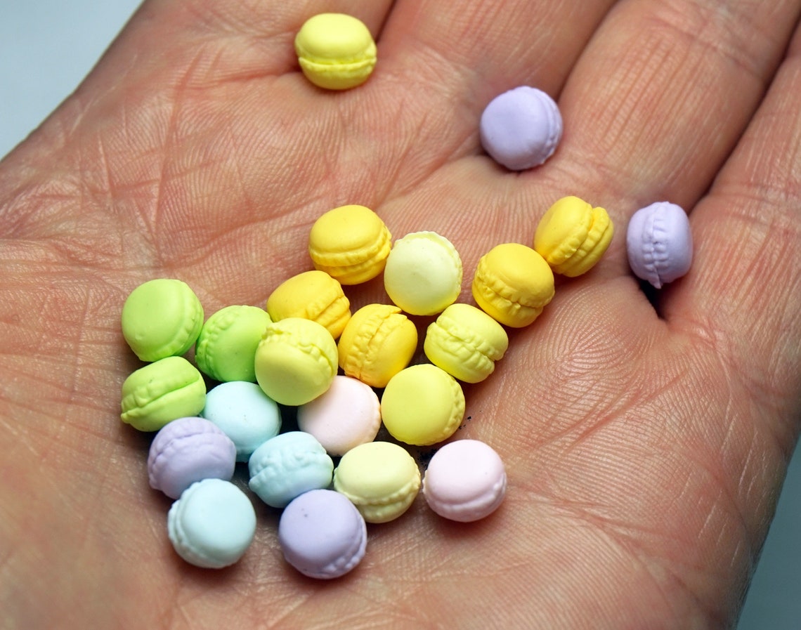 MINI MACAROONS CABACHONS Pastel Colors Dollhouse Macaroons | Etsy