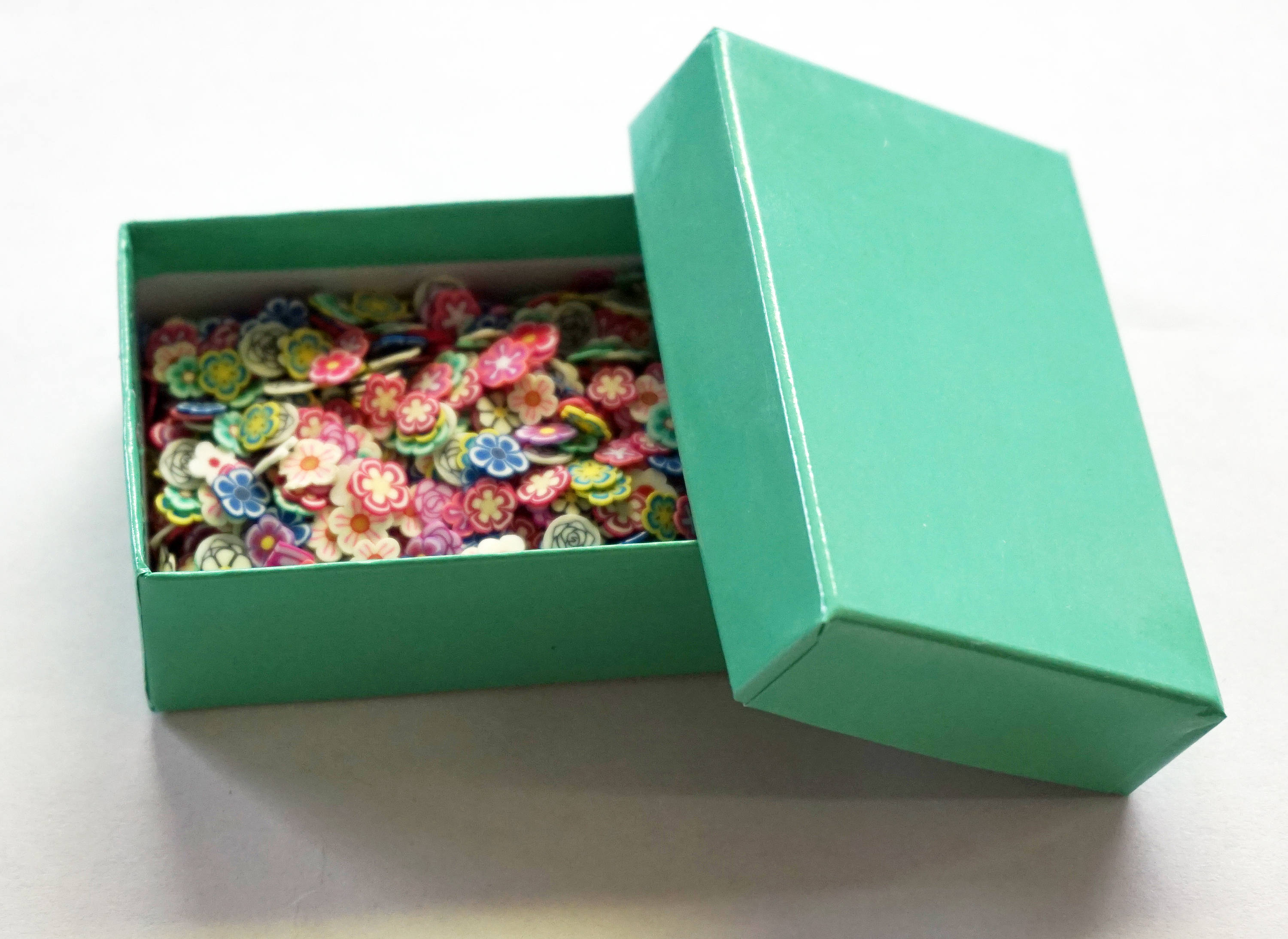 FLOWERS FIMO PIECES, Fimo Slices, Flowers Nail Charms, Slime Beads ...