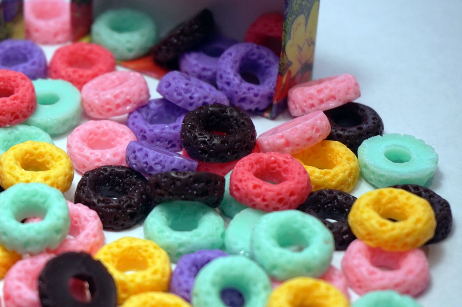 RESIN CEREAL for CRAFT Lifelike Froot Loops Cereal Real Size | Etsy