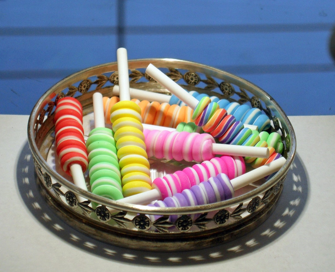 SWIRL LOLLIPOP CANDY Dollhouse Miniatures, Mini Gift for Kids ...