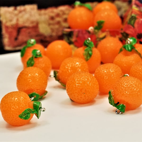 Orange Charms - Etsy