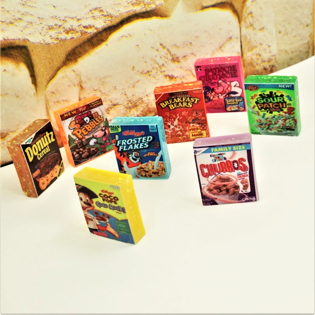 MINI CEREAL BOXES, Dollhouse Food, Small Gift for Kids - Etsy
