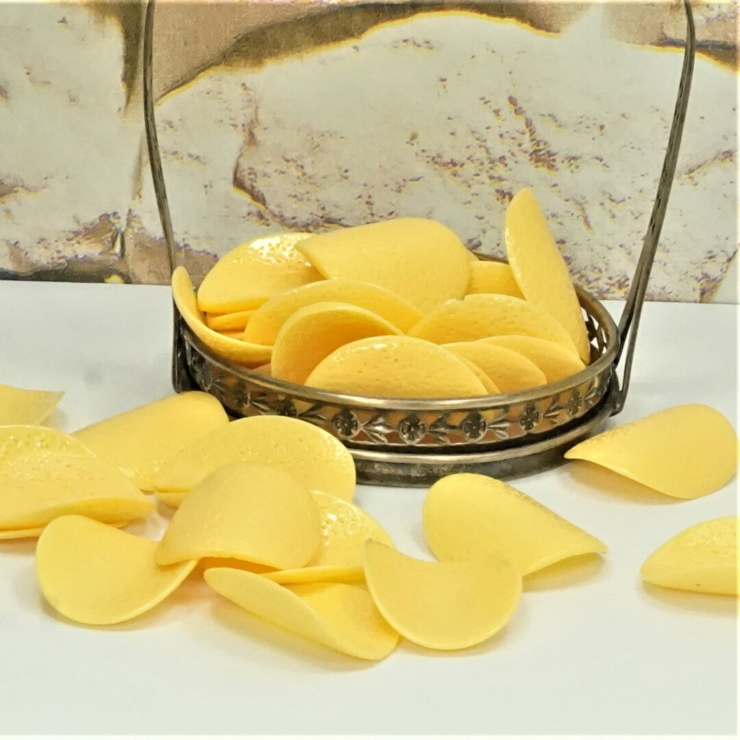 Resin POTATO CHIPS CABOCHONS Lifelike Artificial Chips Food Small Gift ...