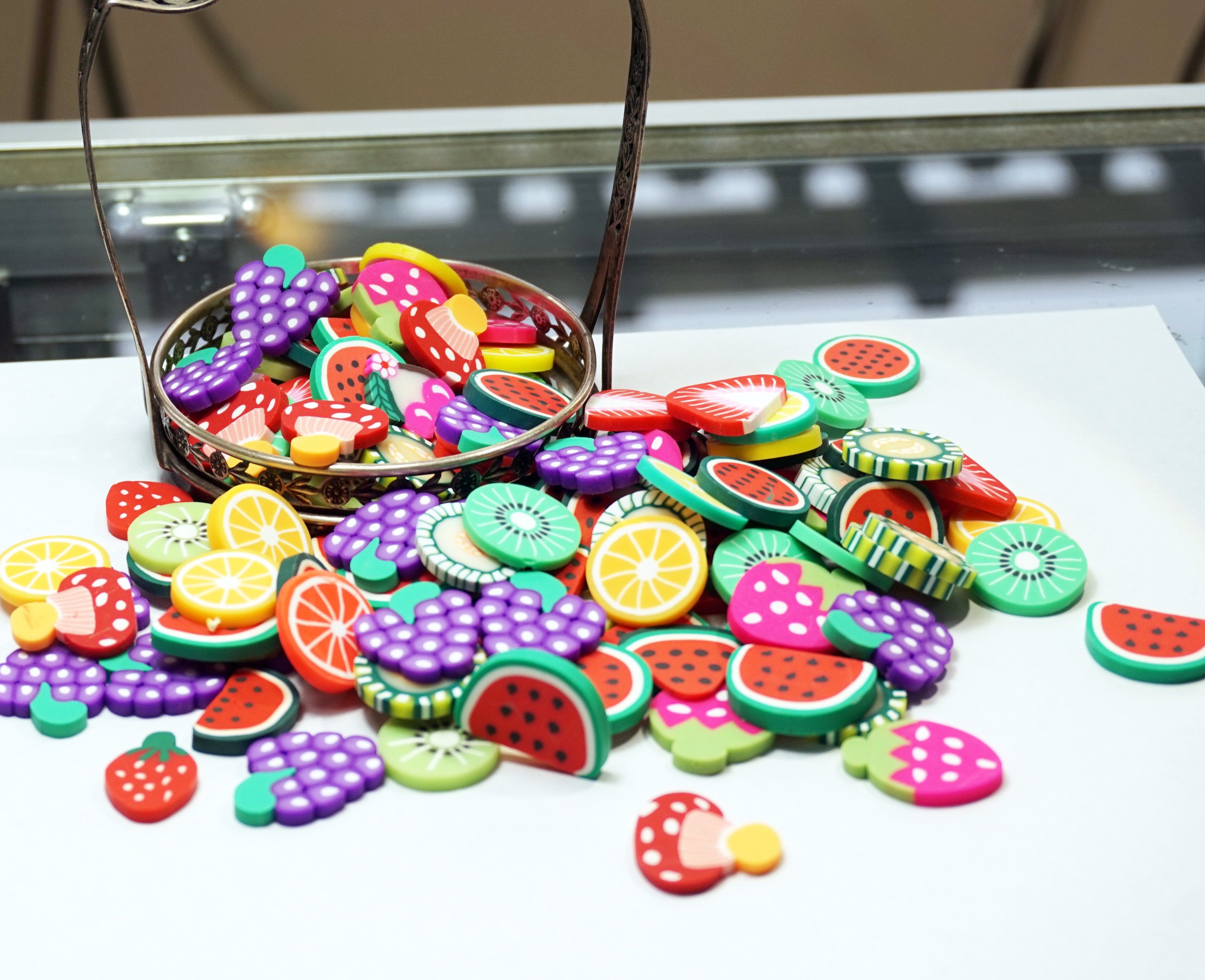 FIMO FRUITS Big Slices for Craft DIY Polymer Clay Fruits - Etsy Sweden