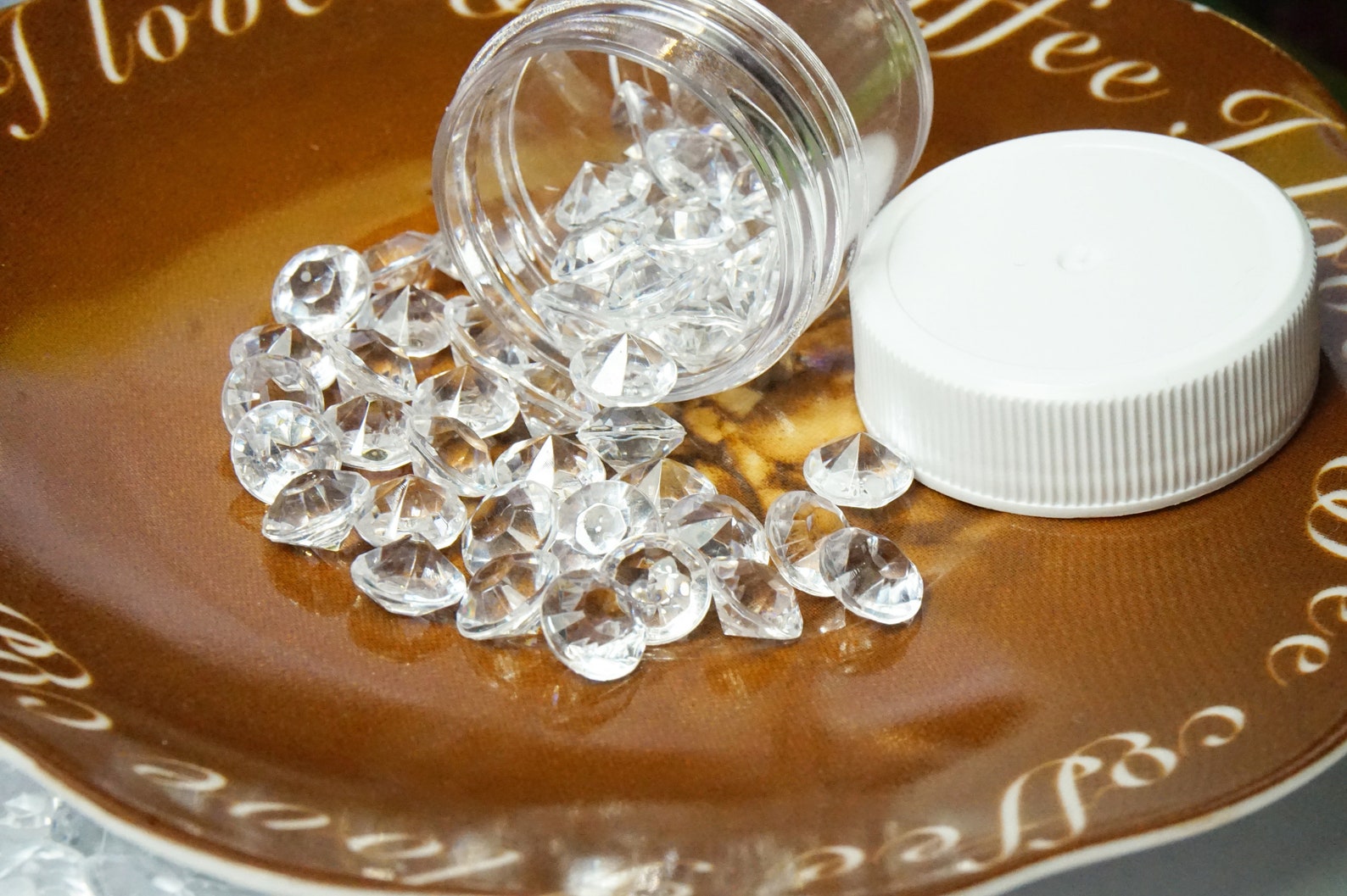 CLEAR DIAMONDS For SLIME Crystal Diamond Cabochons 50 Acrylic | Etsy