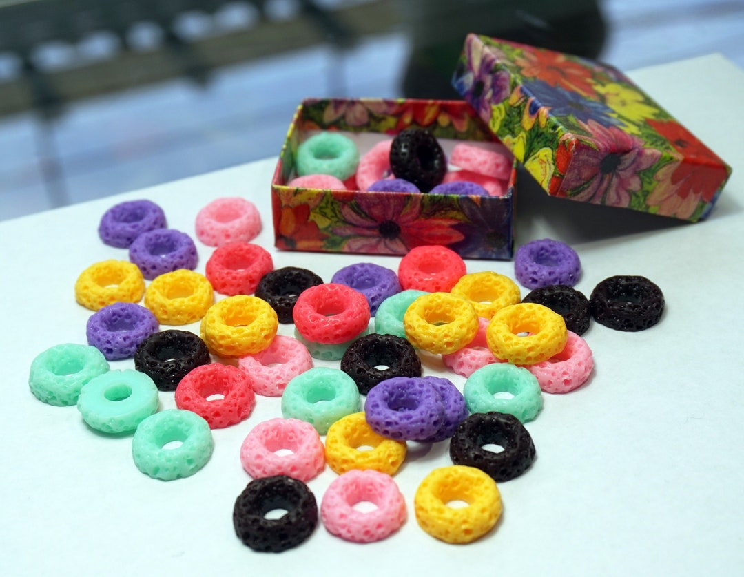 COLORFUL CEREAL for CRAFT, Real Size Froot Loops Cereal, Dollhouse Food ...