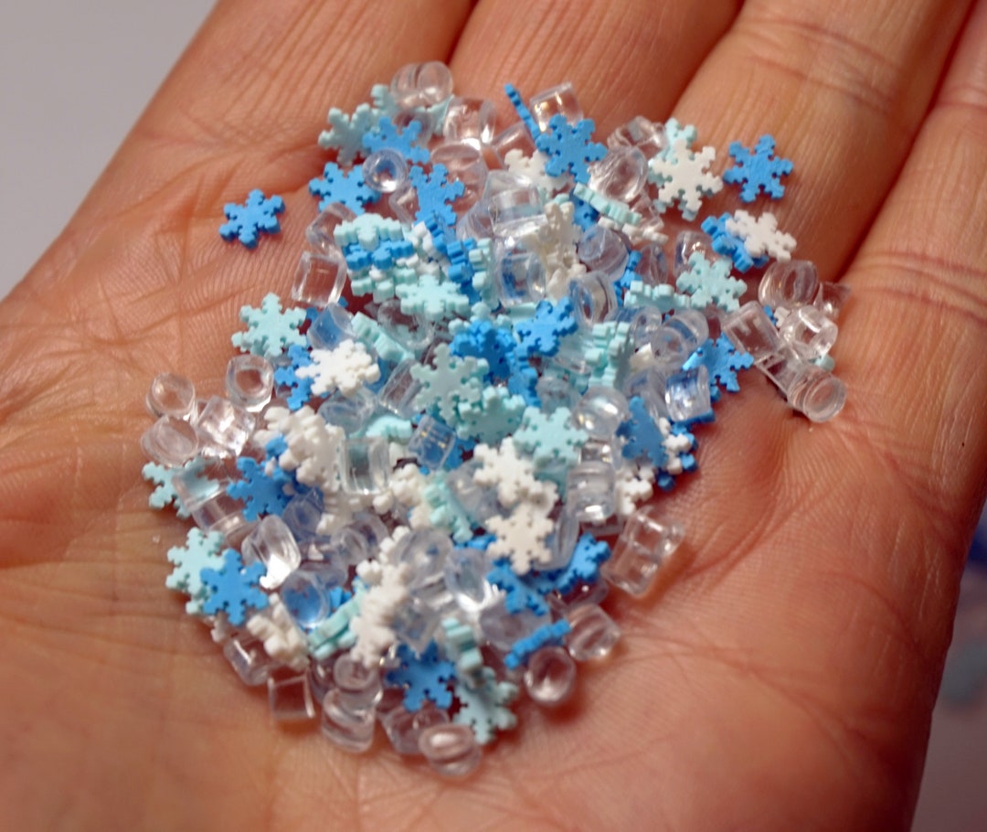 SNOWFLAKE CHRISTMAS SPRINKLES With Ice Christmas Craft Sprinkle Mix ...