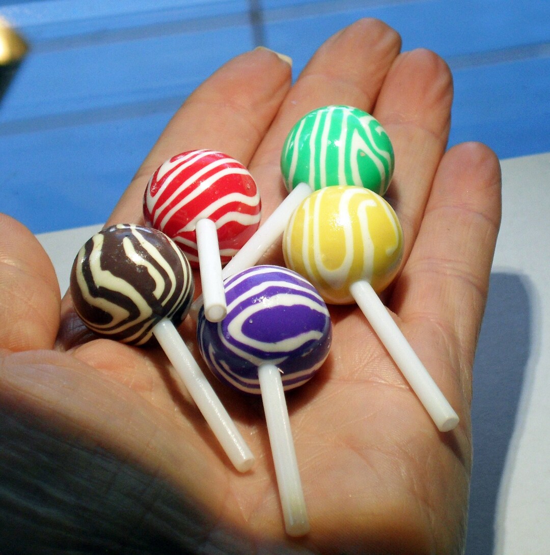 Real Size LOLLIPOP CANDY CABOCHONS, Small Gift Idea for Kids - Etsy