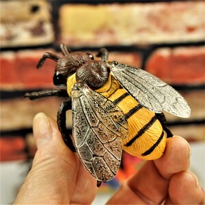 LIFELIKE HALLOWEEN Bee INSECTS, Simulation Wasp Insects, Big Bumblebee ...