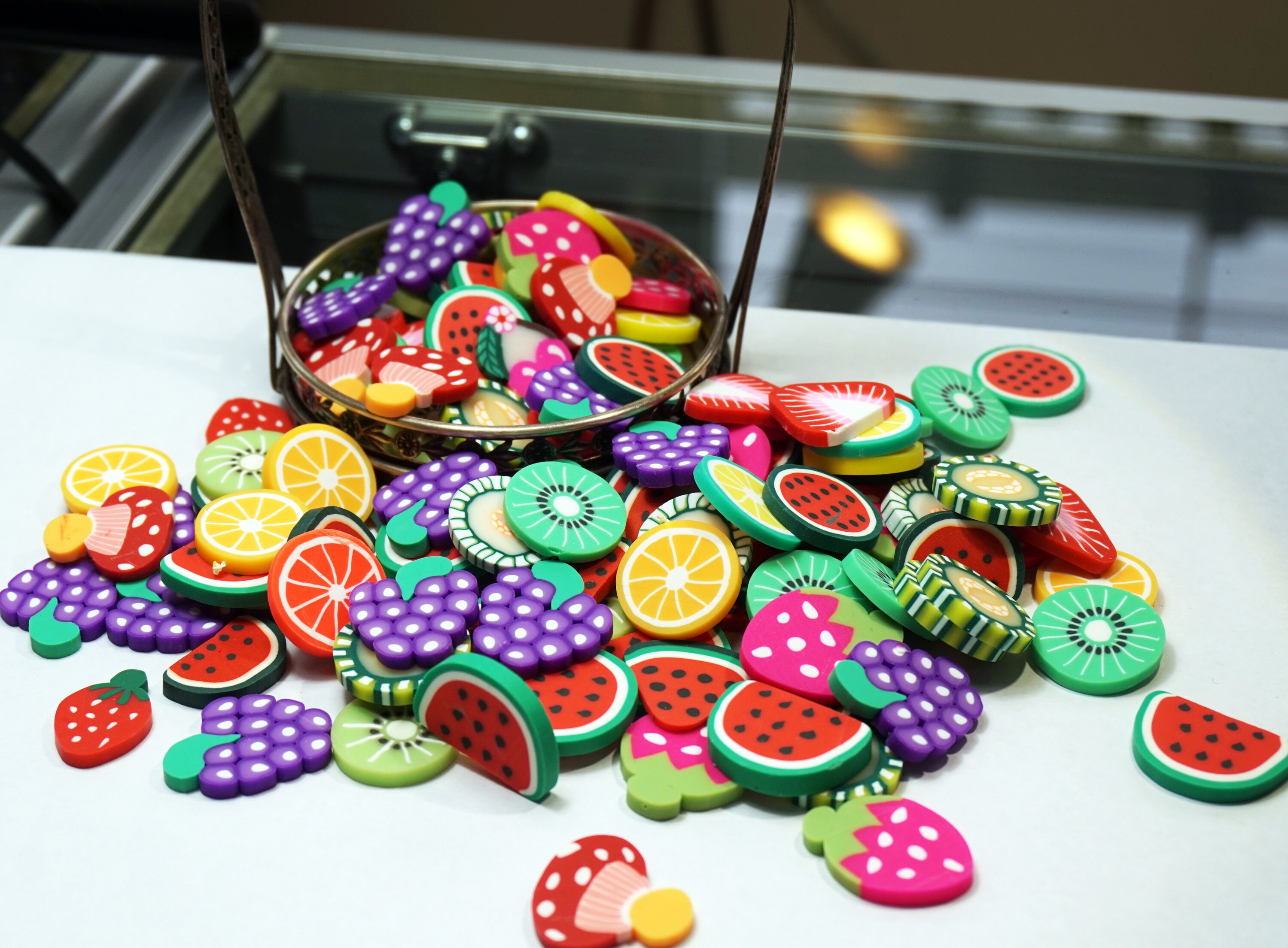 FIMO FRUITS Big Slices for Craft DIY Polymer Clay Fruits - Etsy Sweden