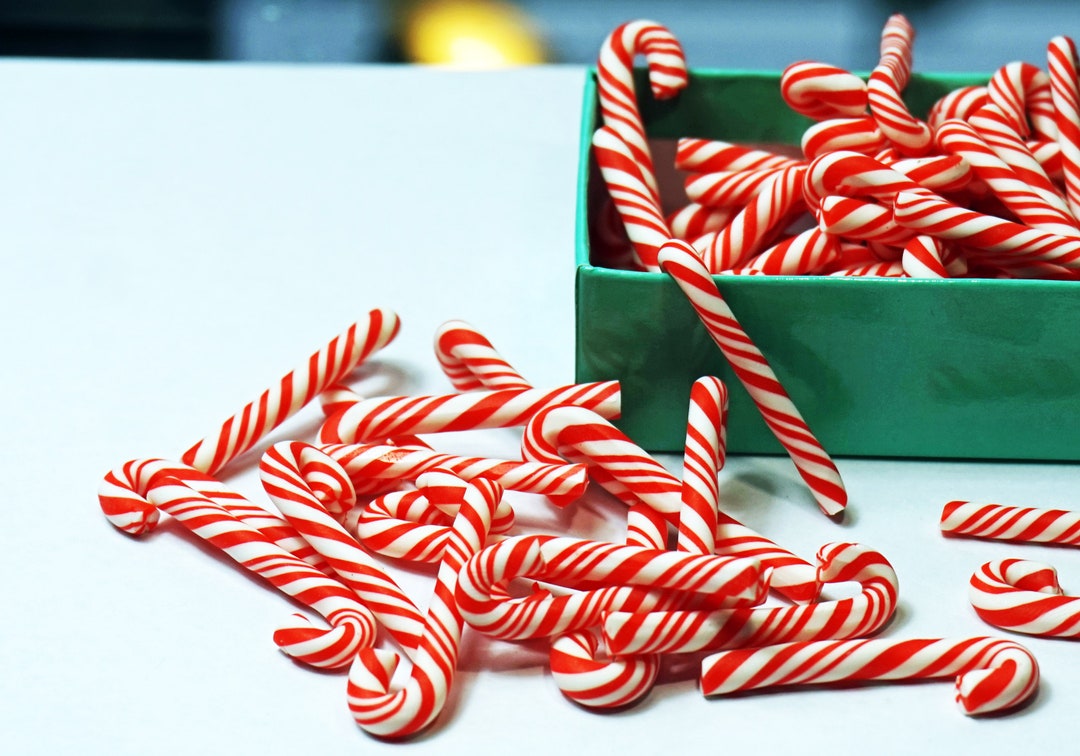 CHRISTMAS CANDY CANES for Christmas Craft Slime Charms Mini Candy Canes ...