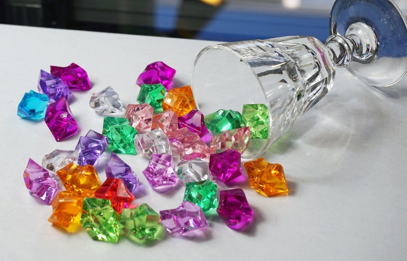 ASSORTED PIRATE GEMS Big Icy Rock Crystals Diy Scatter Beads - Etsy