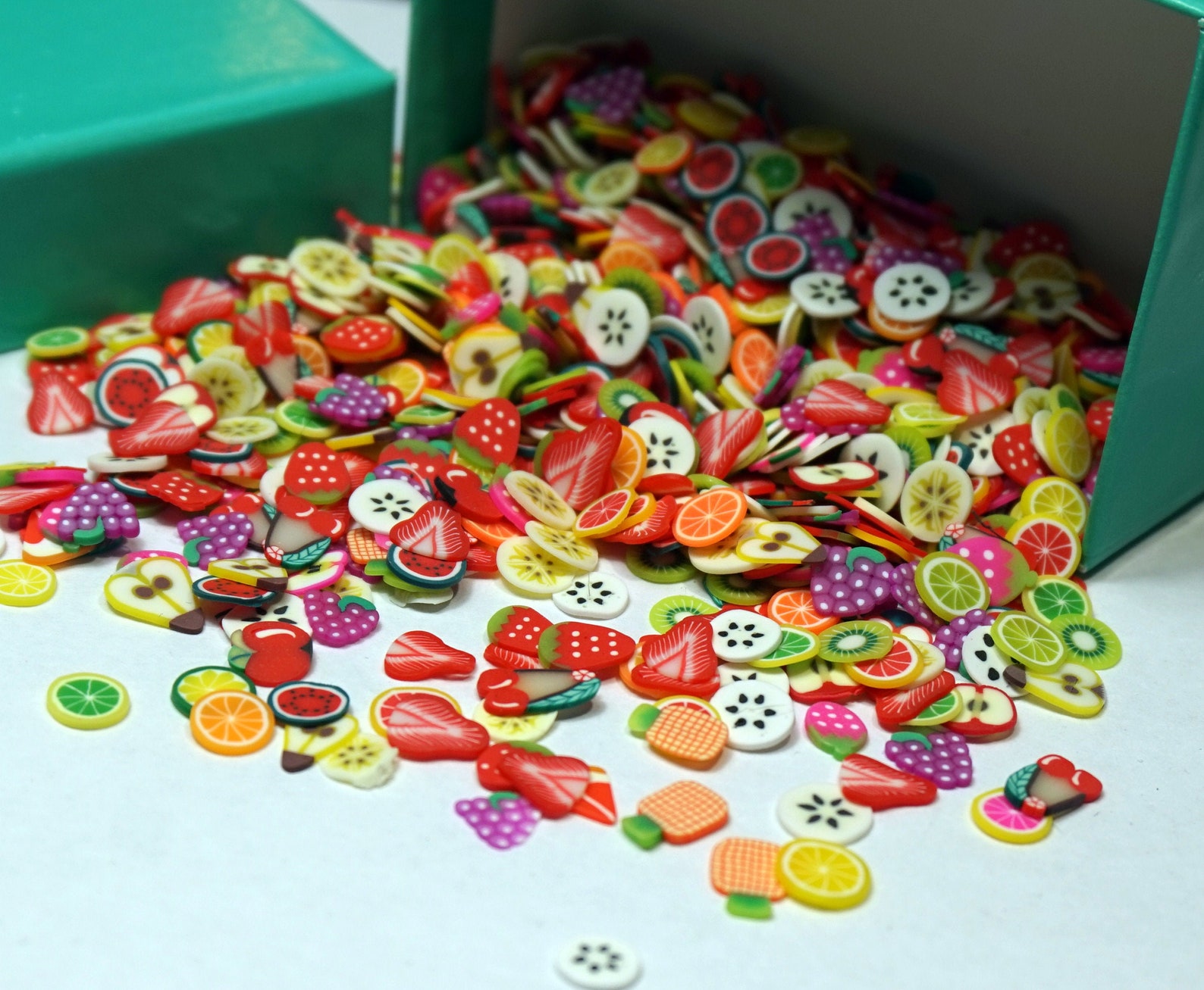 FIMO FRUIT SLICES 1000 Fimo Fruits Nail Art Nail Charms Fruit | Etsy