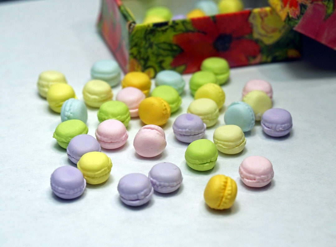 MINI MACAROONS CABACHONS, Pastel Colors, Dollhouse Macaroons, Dollhouse ...