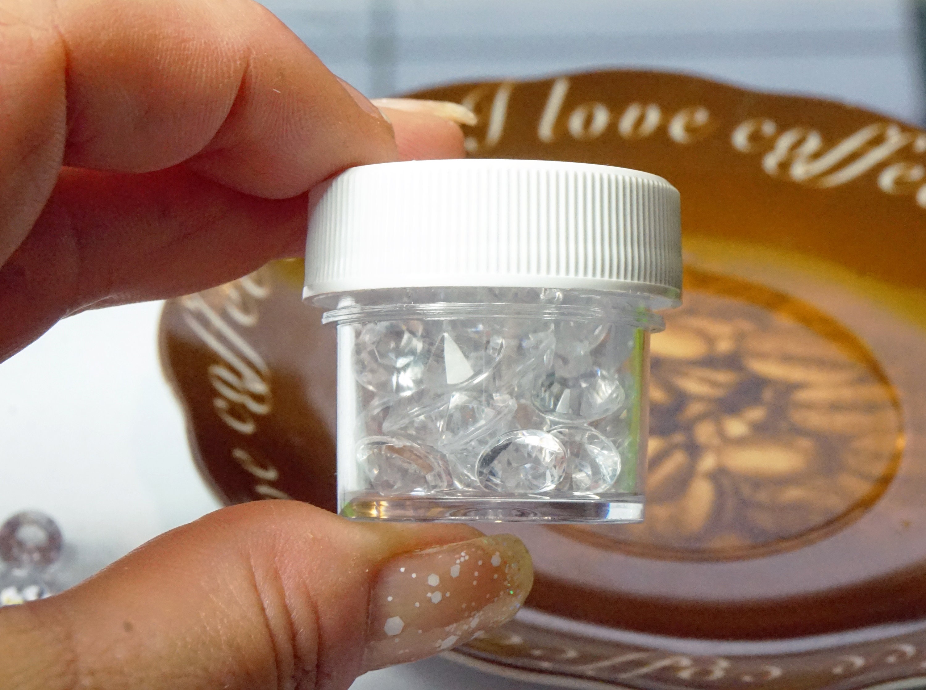 CLEAR DIAMONDS For SLIME Crystal Diamond Cabochons 50 Acrylic | Etsy