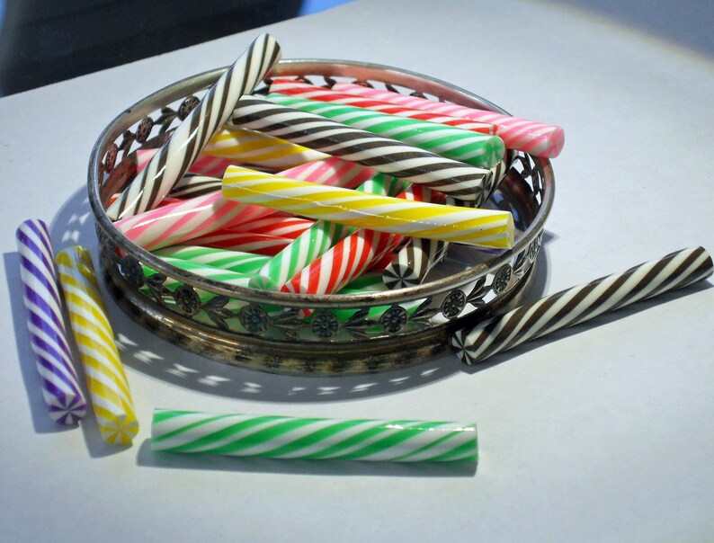 TWISTED CANDY STICKS Cabochons Christmas Candies Dollhouse - Etsy