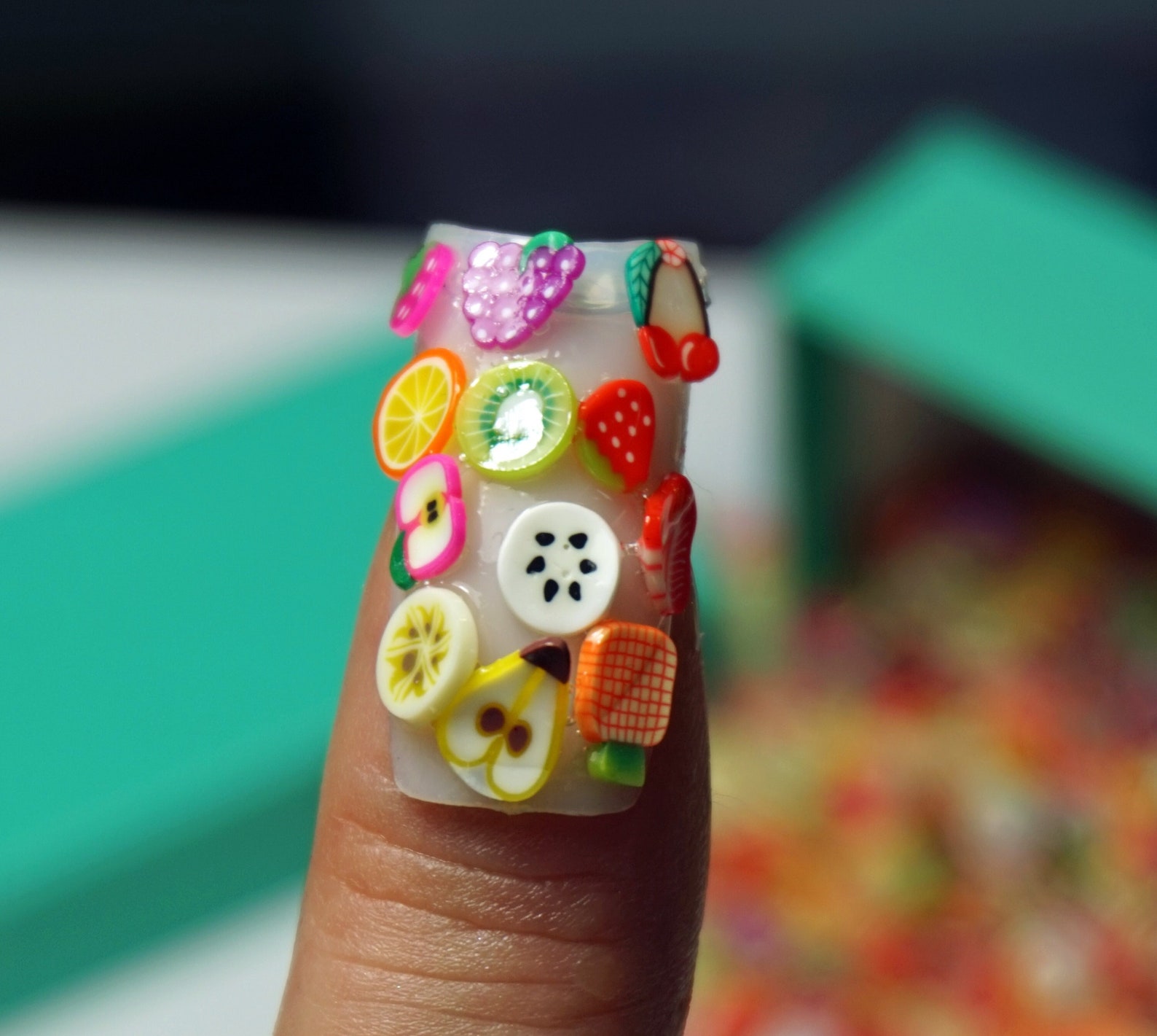 FIMO FRUIT SLICES 1000 Fimo Fruits Nail Art Nail Charms Fruit - Etsy