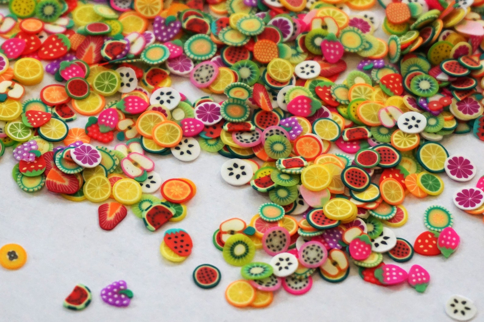 DIY MINI FRUITS, 1000 Fimo Slices, 3D Nail Art, Small Gift Idea - Etsy