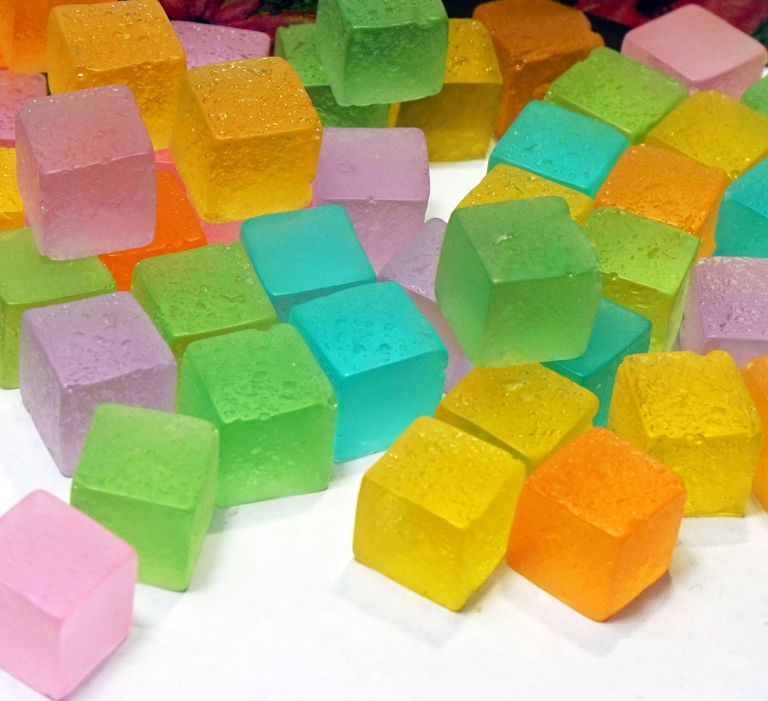 MULTI COLOR FROSTED Cubes 1/2" for Craft, Colorful Cubes, Diy Flatback ...