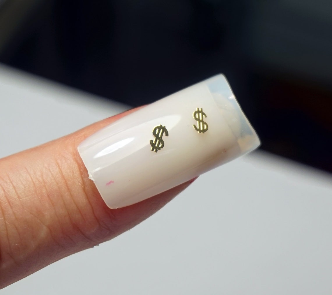 DOLLAR SIGN CHARMS For Nails Dollar Sign Nail Decals 3D Nail | Etsy