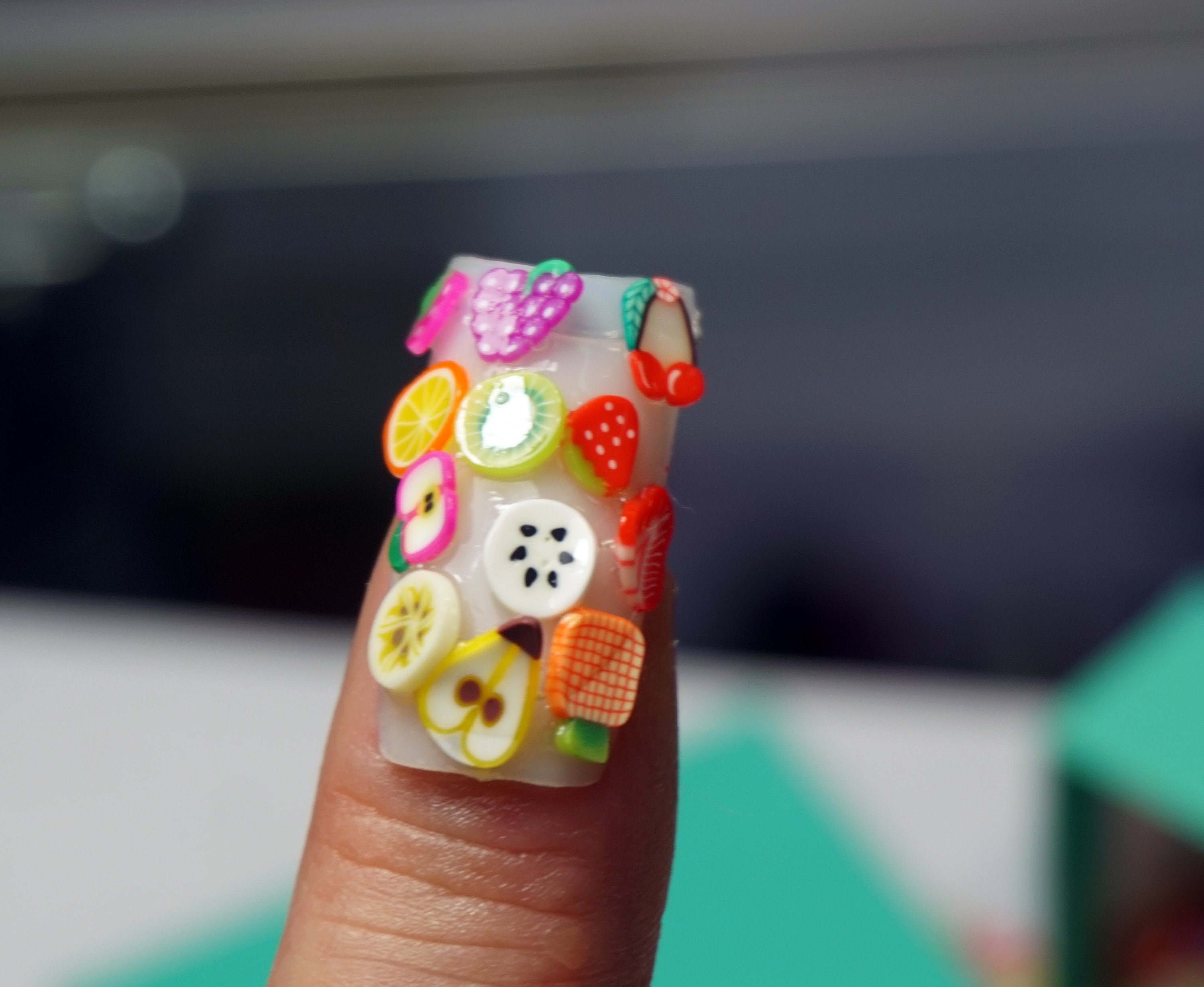 FIMO FRUIT SLICES 1000 Fimo Fruits Nail Art Nail Charms Fruit | Etsy