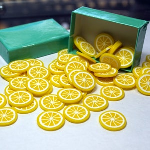 LEMON FIMO Slices, Small Gift for Kids, DIY Gift Idea - Etsy