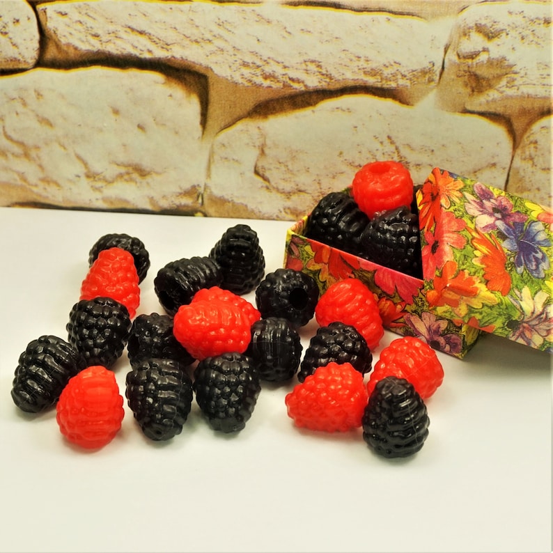LIFELIKE RASPBERRIES for CRAFT Real Size Fake Berries Kitchen | Etsy