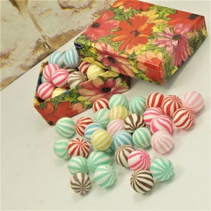PEPPERMINT BALLS, Mini CANDY, Dollhouse Sweets, Gift for Kids - Etsy