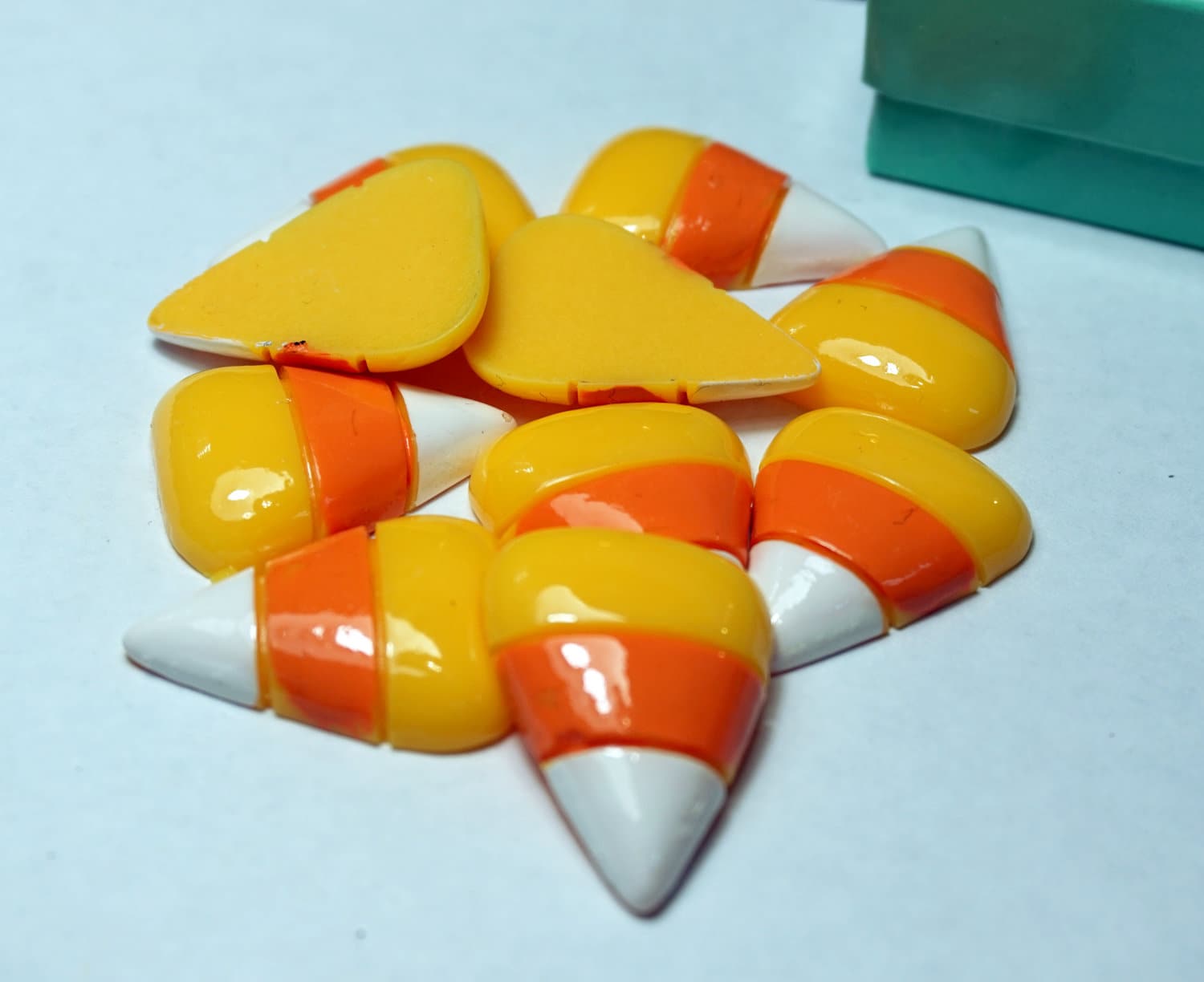 CANDY CORN Cabochons FLATBACK Slime Charms Resin Candy Corn | Etsy