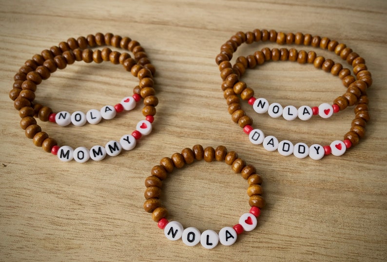 Valentines Matching Family Bracelets, Valentines Matching Siblings ...