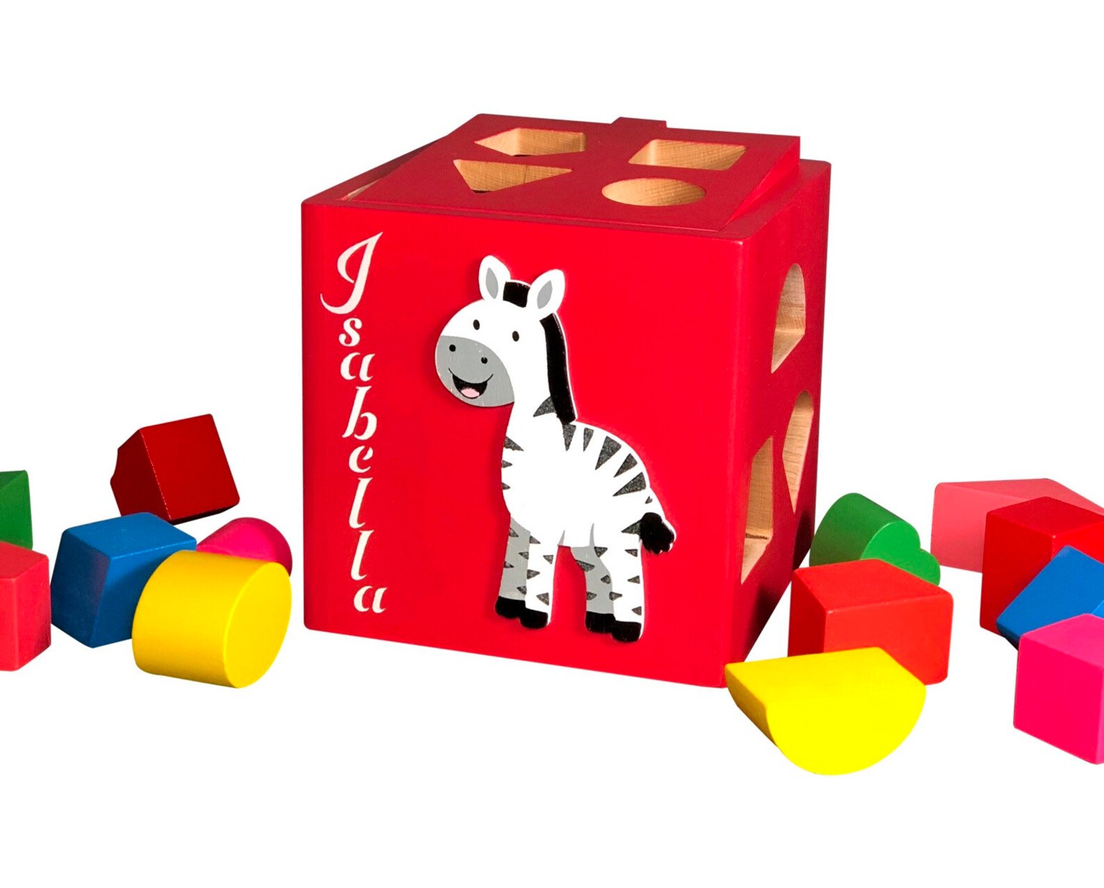 Personalized Baby Toys, Shape Sorting Box, Educational Toys, Wooden ...