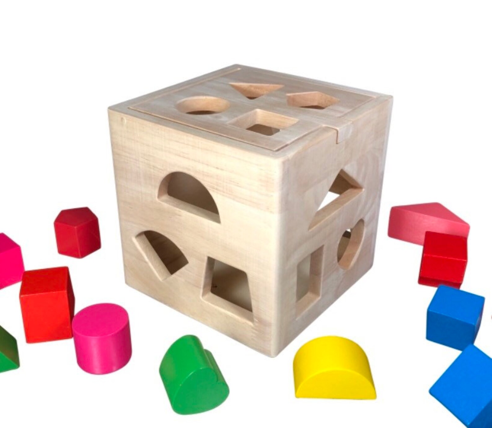 Shape Sorter Toy Shape Sorter Shape Sorter Montessori Shape - Etsy