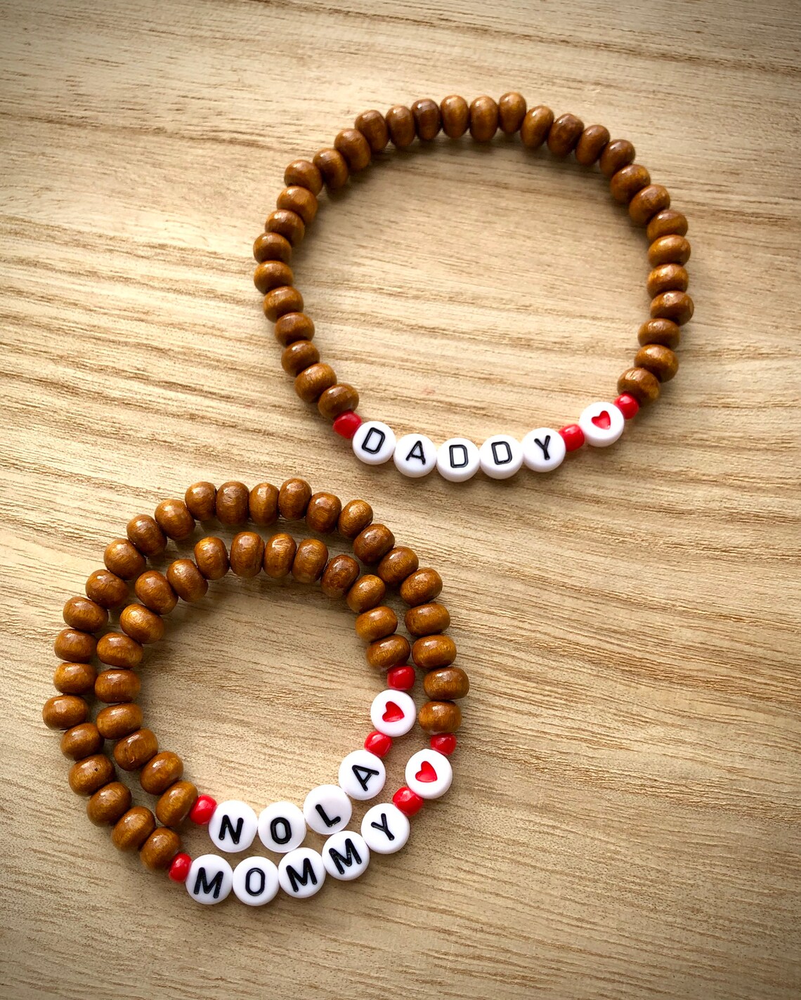 Valentines Matching Family Bracelets, Valentines Matching Siblings ...