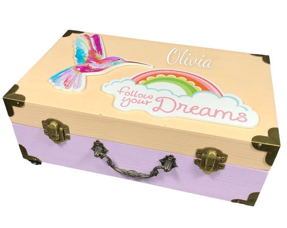 Time Capsule Baby Girl Time Capsule Kids Wooden Memory Box - Etsy