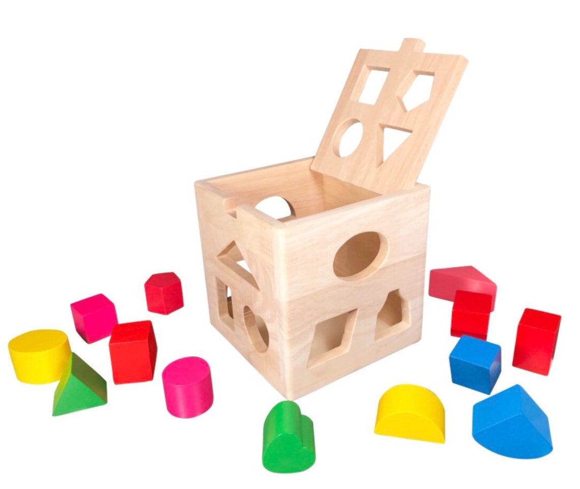 Shape Sorter Toy Shape Sorter Shape Sorter Montessori Shape - Etsy