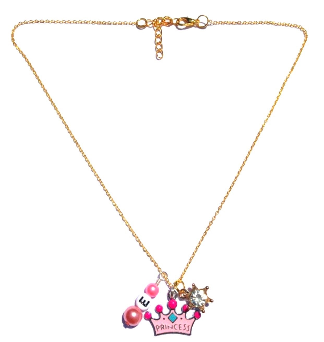 Girls Princess Necklace Personalized Princess Necklace Princess Jewelry ...