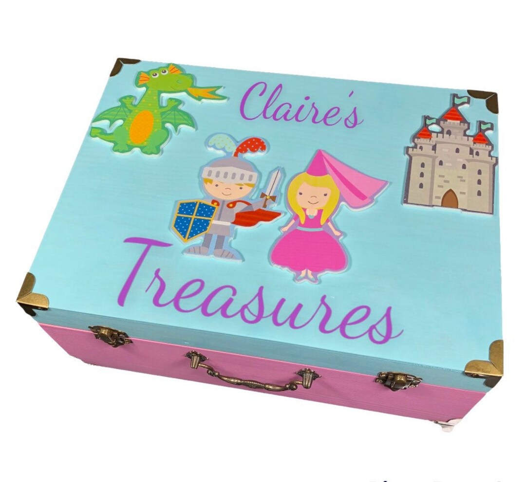 Little Princess Box Memory Box for Kids Wooden Box - Etsy