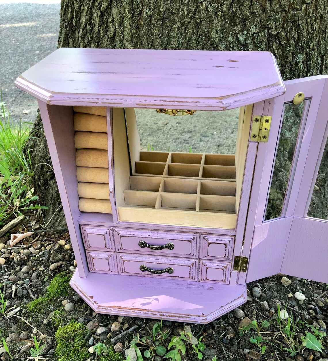 Girls Jewelry Box Purple Lilac Lavender Jewelry Organizer - Etsy