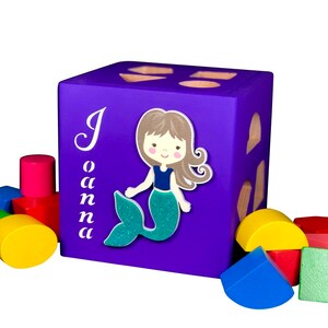 Pink Shape Sorter Box for Baby Girls Educational Montessori Toys ...