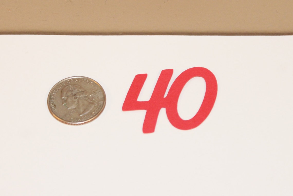 Customizable Double-digit Number Confetti 50 Pieces-any - Etsy