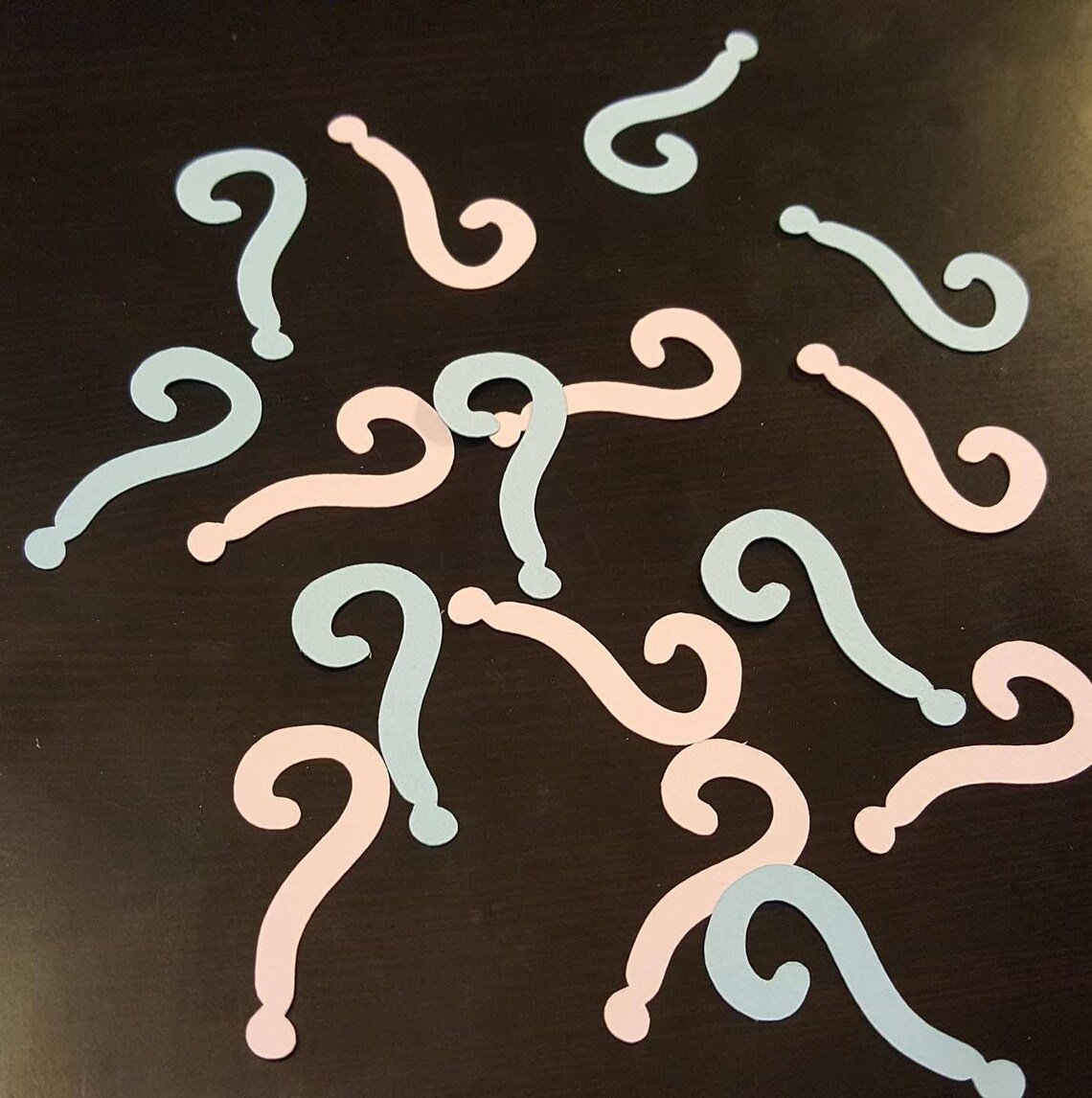 Question Mark Confetti / Baby Shower Decor / Gender Reveal | Etsy