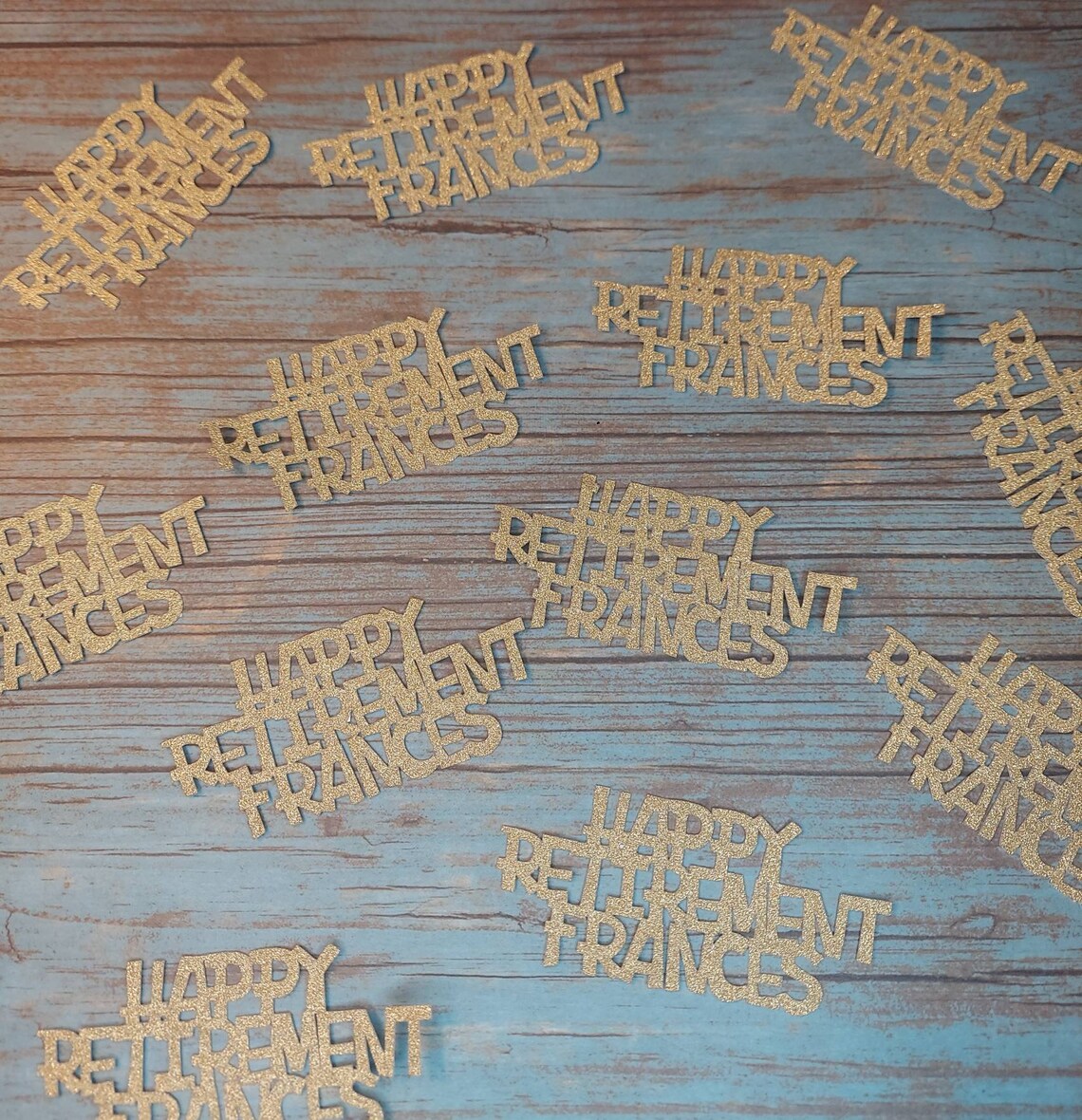 50 Ct Happy Retirement WITH NAME Confetti / Retirement Party - Etsy