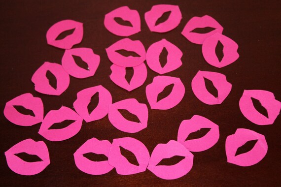 Customizable Lips Confetti-set of 50-bachelorette Party-bridal | Etsy