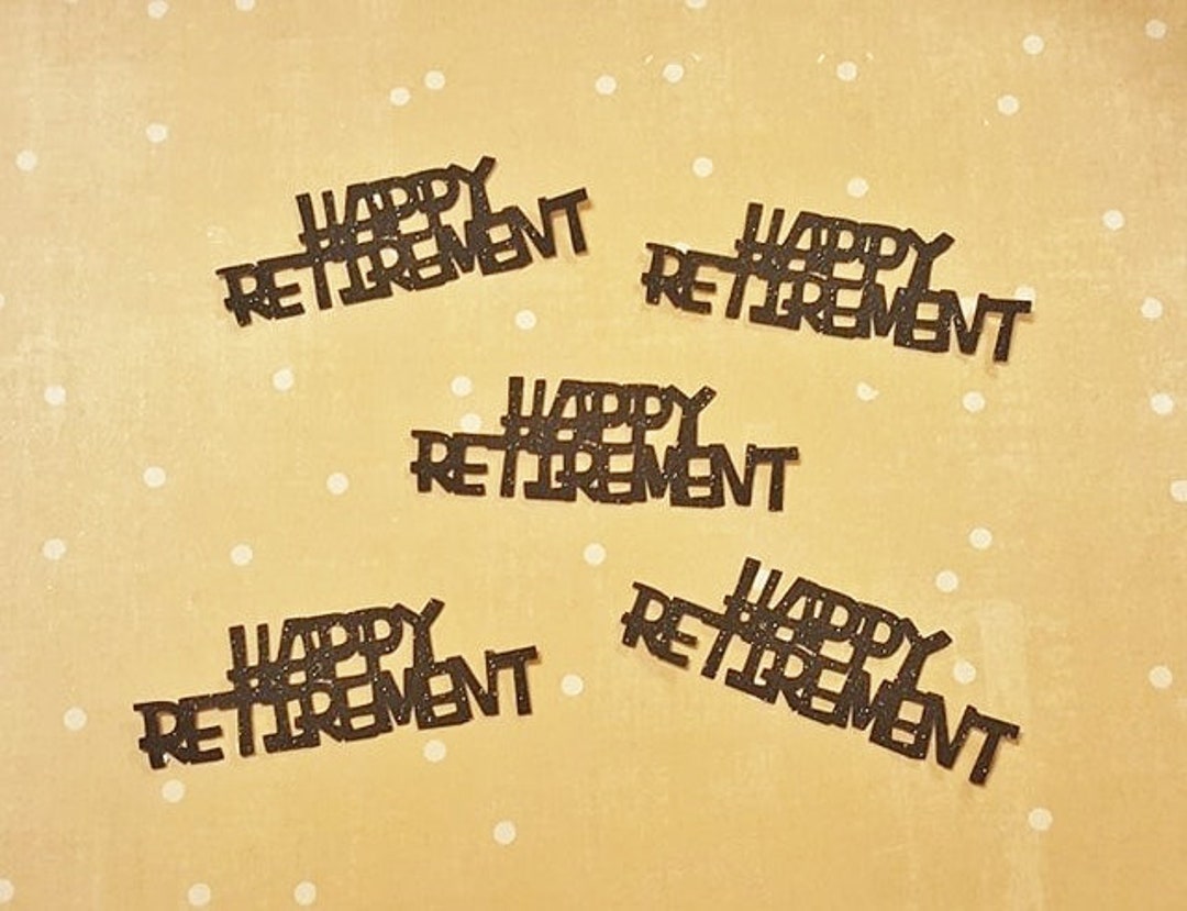 50 Ct Happy Retirement Confetti / Retirement Party Decorations ...