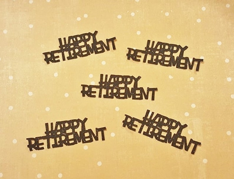 50 Ct Happy Retirement Confetti / Retirement Party Decorations ...