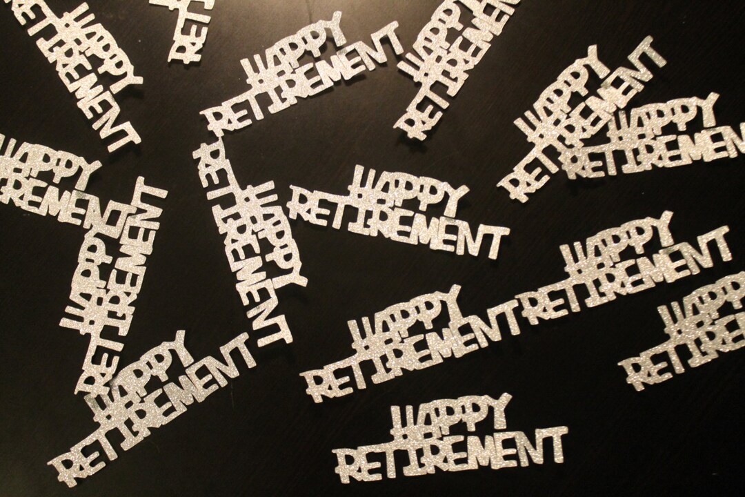 50 Ct Happy Retirement Confetti / Retirement Party Decorations ...