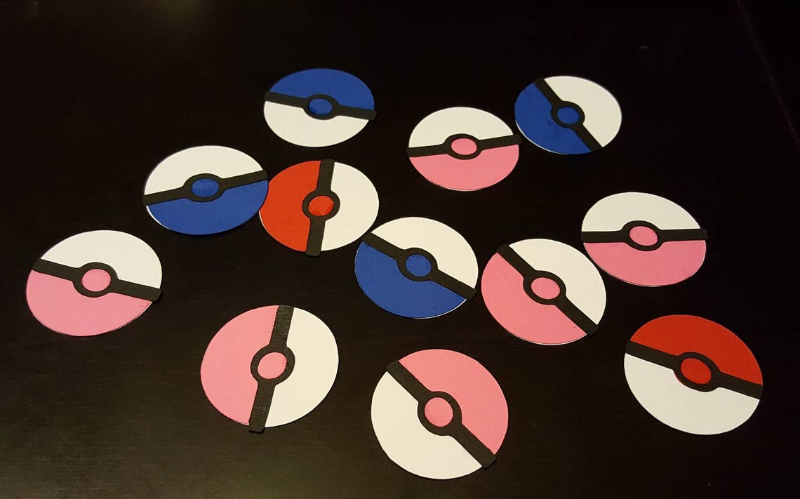 Customizable Pokeball Confetti-pokemon-set of 50-gotta Catch - Etsy