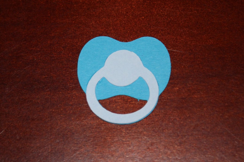 Blue Pacifier Confetti / Baby Shower Decor / Table Scatter / | Etsy