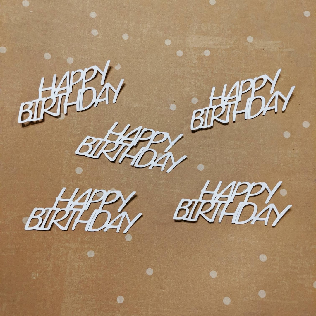 Happy Birthday Confetti, Party Decoration, Birthday Decor, Colorful ...