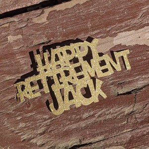 50 Ct Happy Retirement WITH NAME Confetti / Retirement Party ...